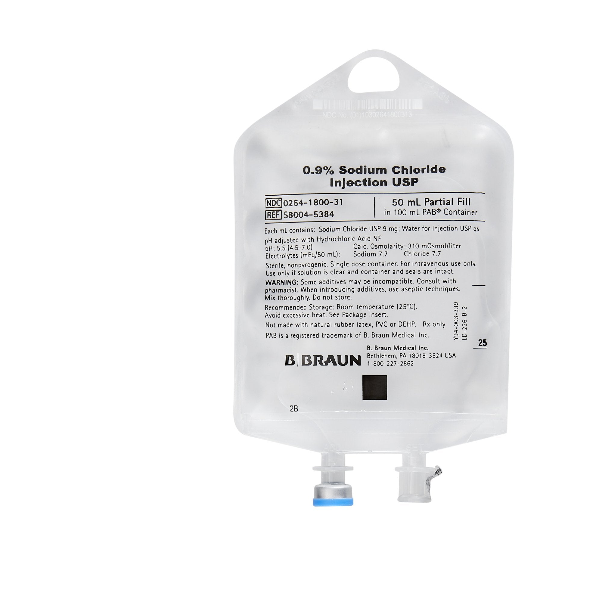 B BRAUN SODIUM CHLORIDE INJECTIONS USP | Globe Medical-Surgical Supply Co